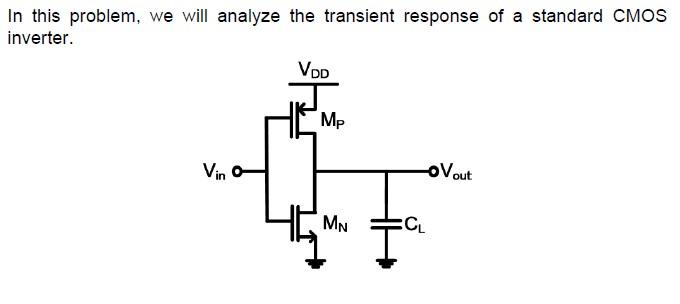 In this problem, we will analyze the transient | Chegg.com