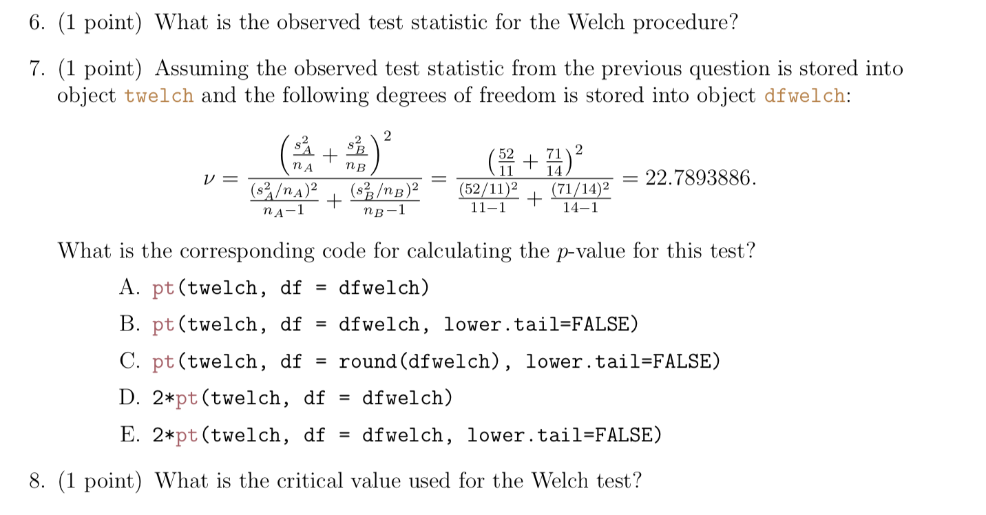 Problem 1 Two Methods For Teaching Math Were Applied