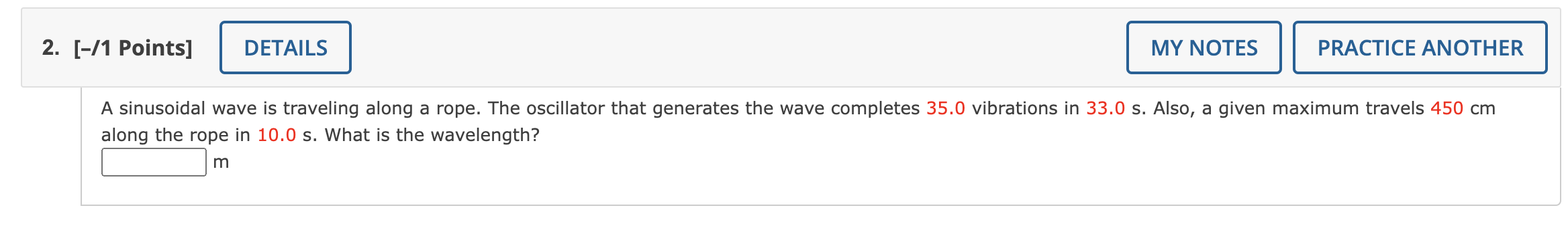 Solved A sinusoidal wave is traveling along a rope. The | Chegg.com
