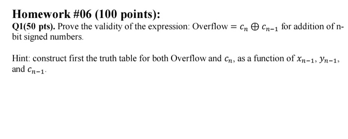 Solved Homework #06 (100 points): QI(50 pts). Prove the | Chegg.com