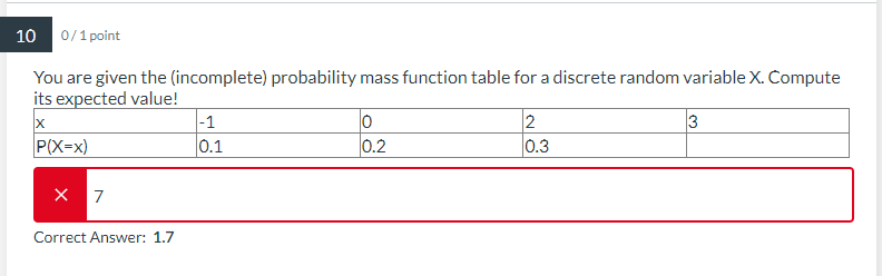 Solved You are given the (incomplete) probability mass | Chegg.com
