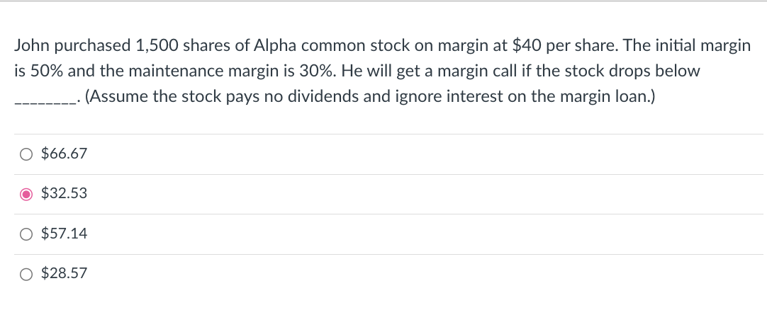 Solved John purchased 1,500 shares of Alpha common stock on | Chegg.com