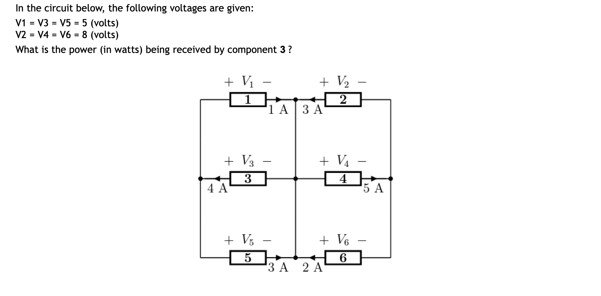 [Solved]: In the circuit below, the following voltages are