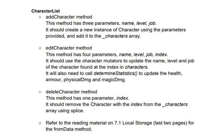 Solved 1 Write Code Necessary To Implement The Two Classes