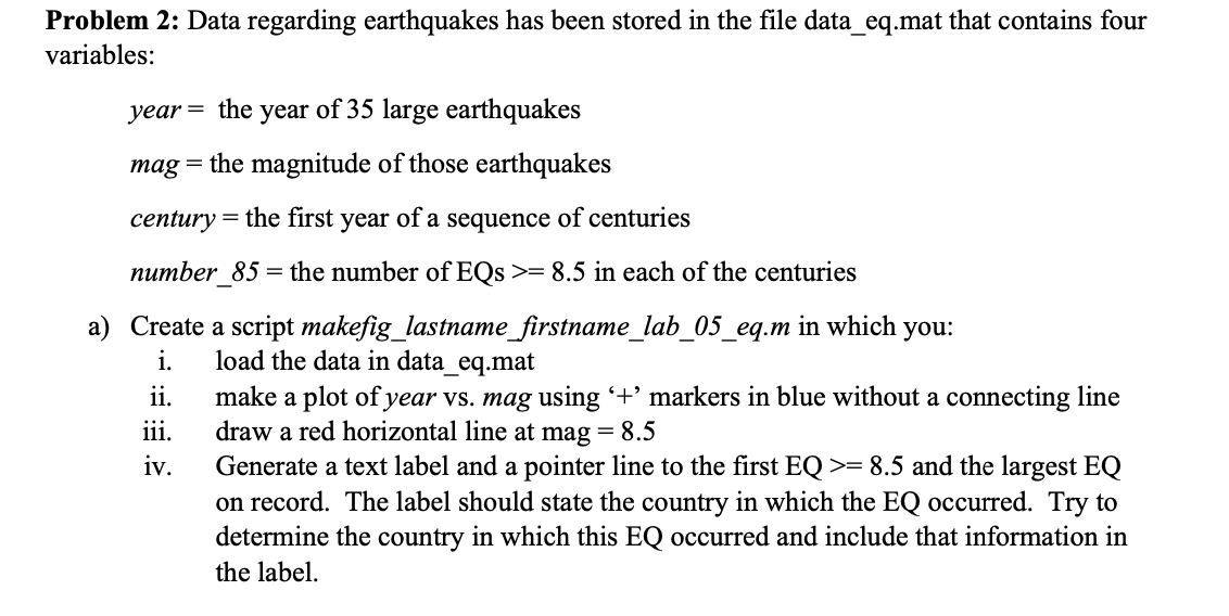 Solved Please Help Me With This Problemmatlab Code And 
