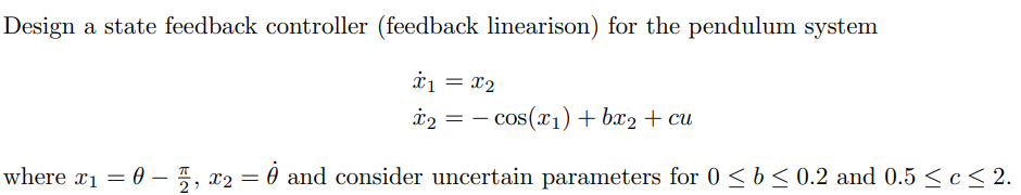 Solved Using MATLAB Simulink simulate a state feedback | Chegg.com