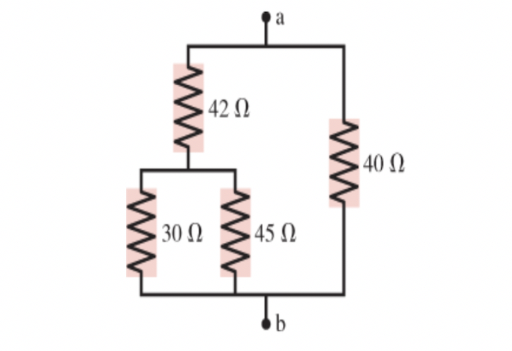 Solved A circuit consists of 4 resistors as shown in the | Chegg.com