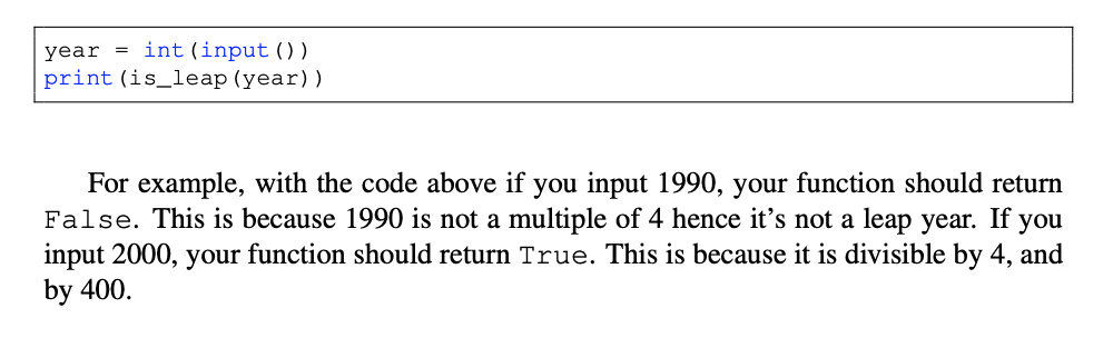Solved 2 TASK 1:Is it a leap year? An extra day is added to | Chegg.com
