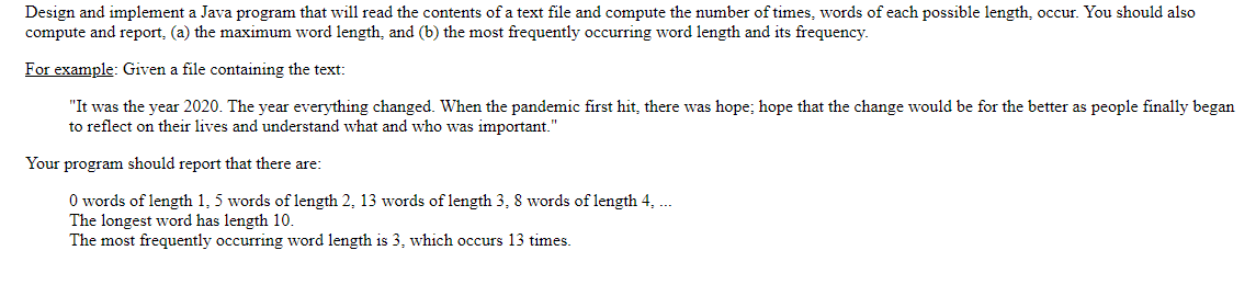 Solved Design and implement a Java program that will read | Chegg.com