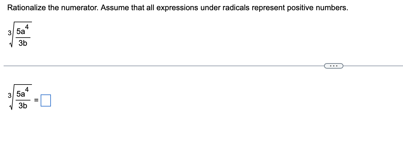 Solved Rationalize the numerator. Assume that all | Chegg.com