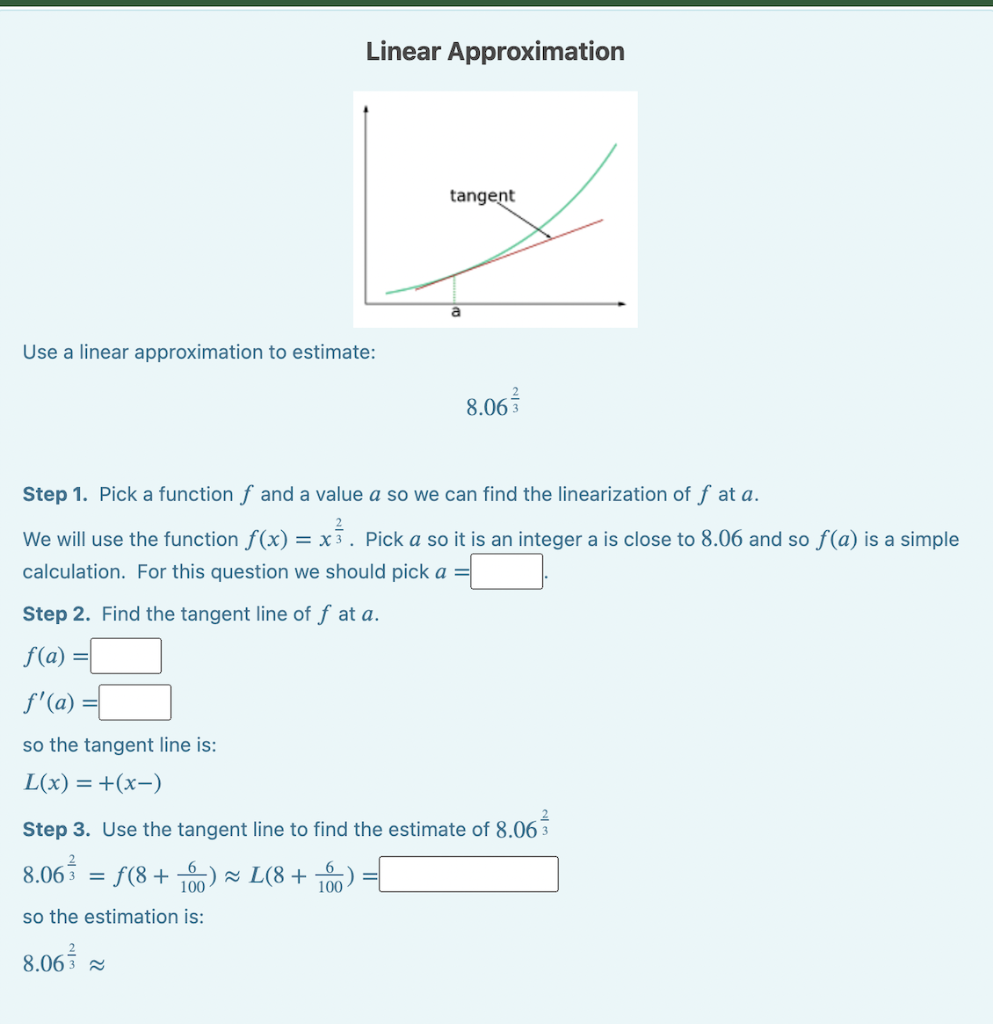 Solved Use A Linear Approximation To Estimate