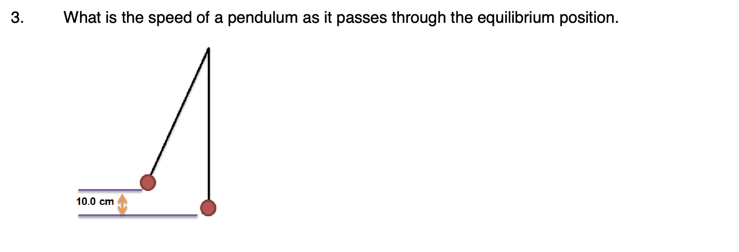 Solved What is the speed of a pendulum as it passes through | Chegg.com