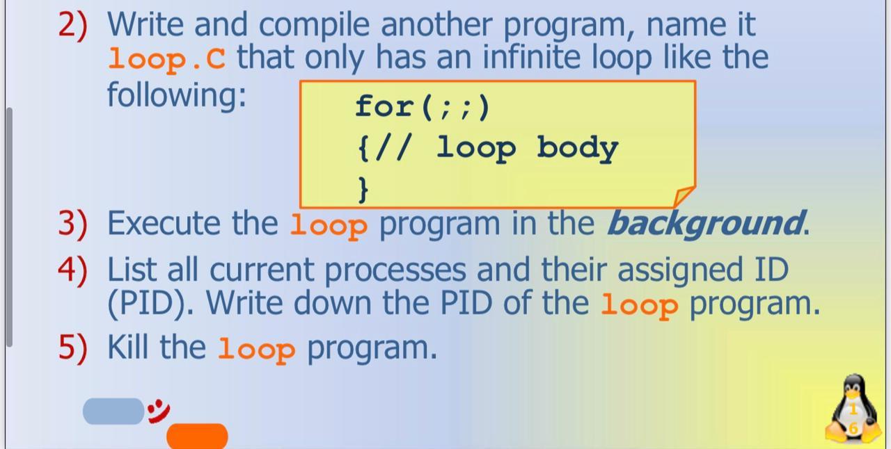 Solved 2) Write and compile another program, name it loop. C | Chegg.com