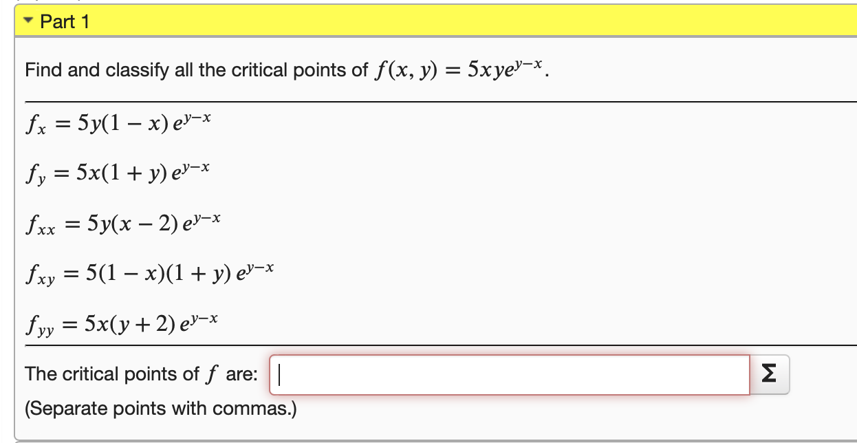 Solved Find and classify all the critical points of | Chegg.com