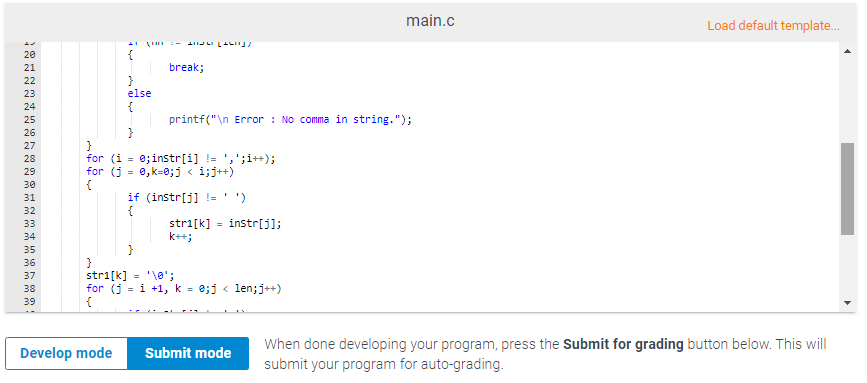 Solved (1) Prompt the user for a string that contains two | Chegg.com