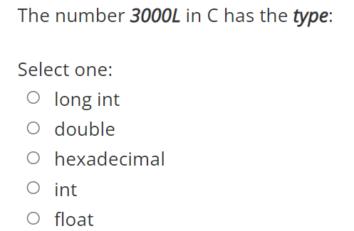 Solved In ANSI standard C a variable can be declared: Select | Chegg.com