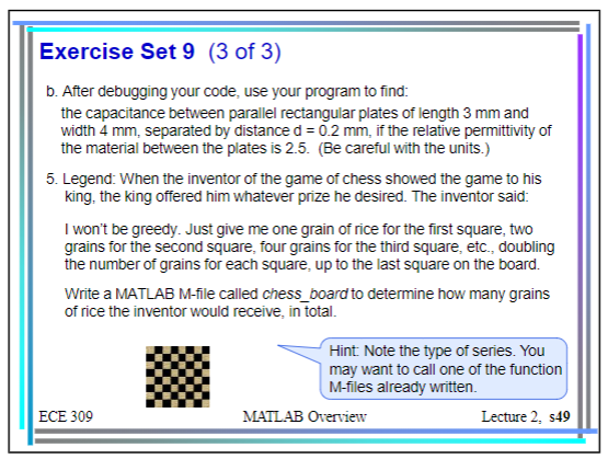 Solved Exercise Set 9 (1 of 3) Remember, the first | Chegg.com
