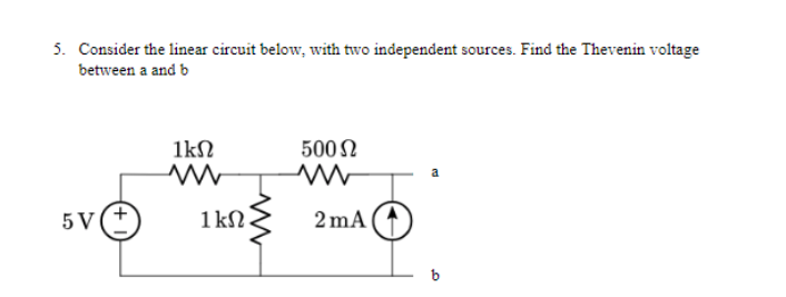 Solved Consider the linear circuit below, with two | Chegg.com