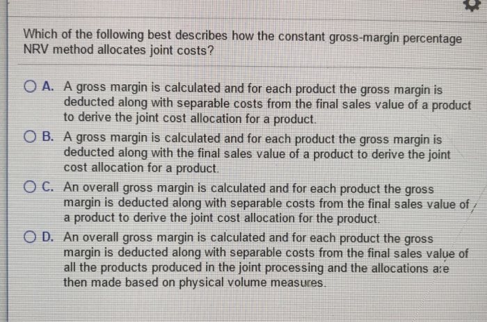 Solved The dual -rate cost -allocation method provides | Chegg.com