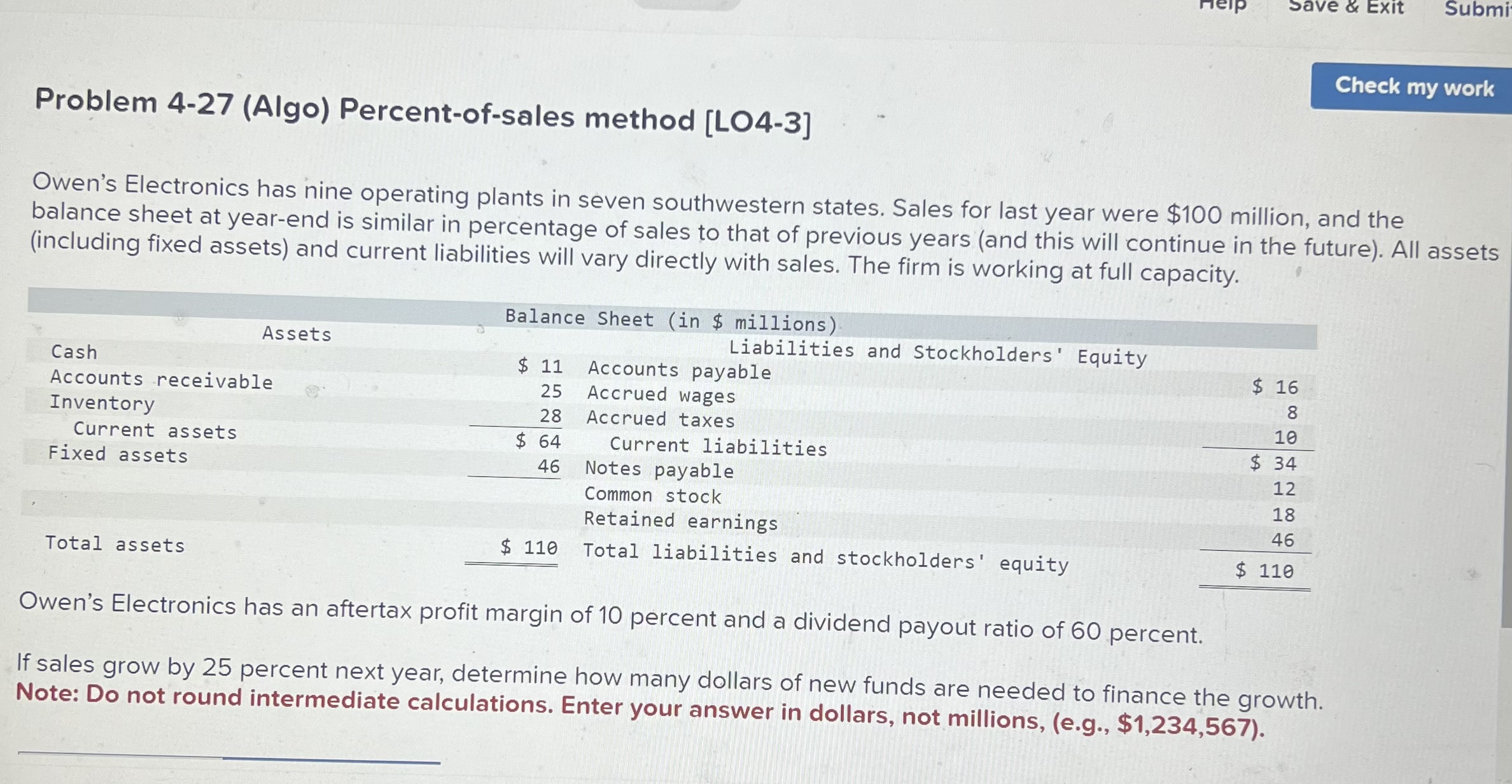 Solved Owen's Electronics has nine operating plants in seven | Chegg.com