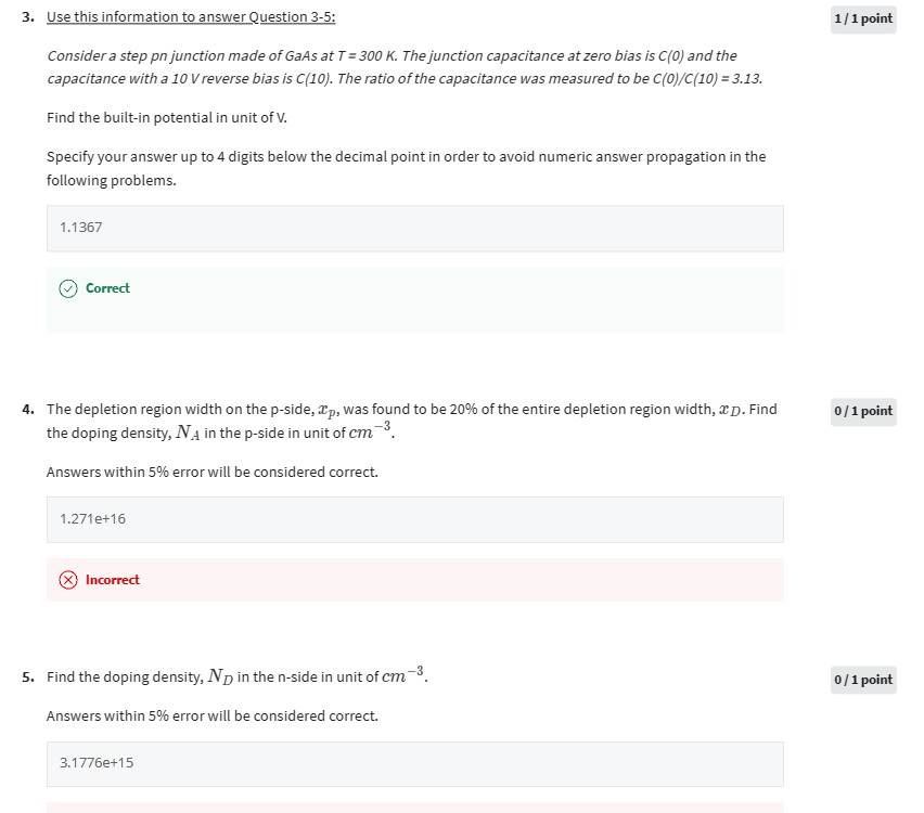 Solved 3. Use this information to answer Question 3-5: | Chegg.com