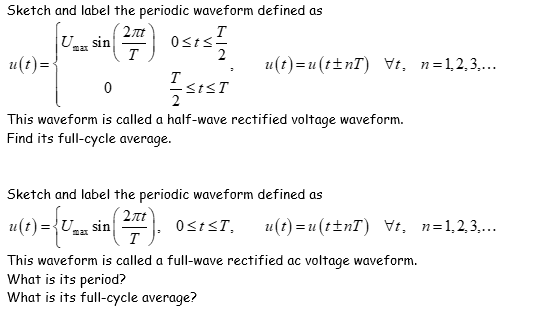 Solved Sketch and label the periodic waveform defined as | Chegg.com