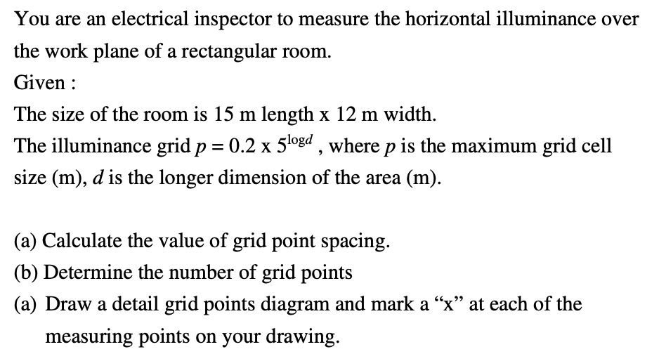 Solved You are an electrical inspector to measure the | Chegg.com