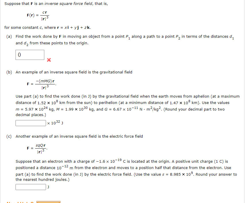 Solved Suppose that F is an inverse square force field, that | Chegg.com
