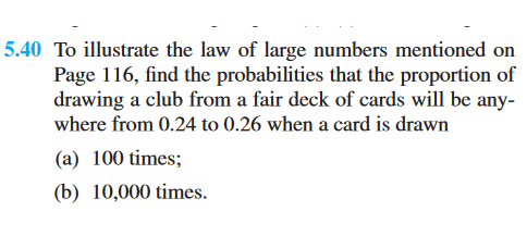 Solved 5.40 To illustrate the law of large numbers mentioned | Chegg.com