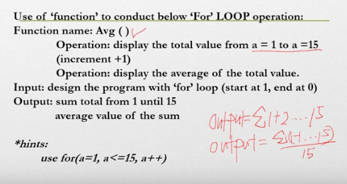 Solved Use of 'function to conduct below 'ForLOOP operation: | Chegg.com