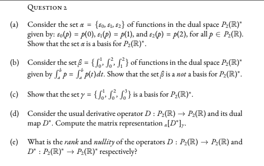 Solved (a) Consider the set α={ε0,ε1,ε2} of functions in the | Chegg.com