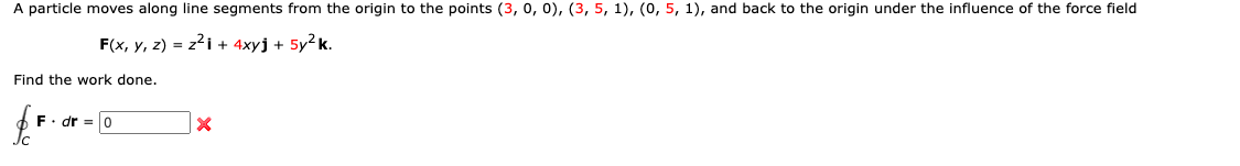 Solved A particle moves along line segments from the origin | Chegg.com