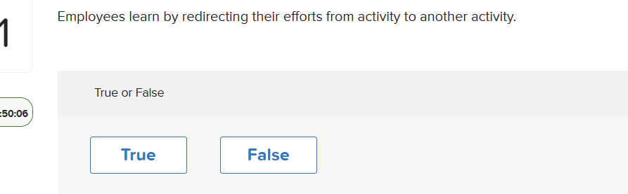 Solved Employees learn by redirecting their efforts from | Chegg.com
