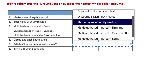 Solved Problem 20-52 (Static) Business Valuation [LO 20-4] | Chegg.com