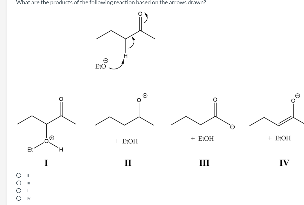Solved What are the products of the following reaction based | Chegg.com