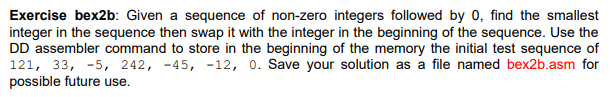 Exercise bex2b: Given a sequence of non-zero integers | Chegg.com