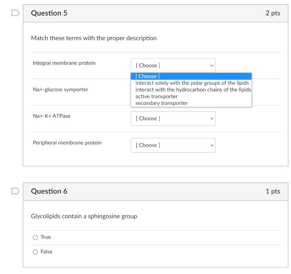 Solved Match these terms with the proper description | Chegg.com