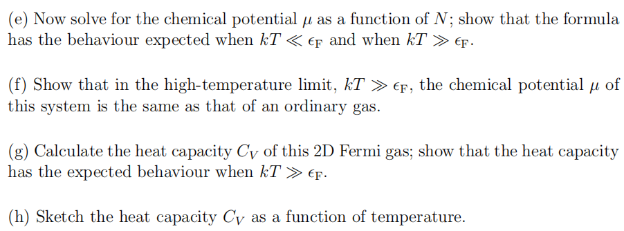 Solved In class, we looked at the free electron Fermi gas in | Chegg.com