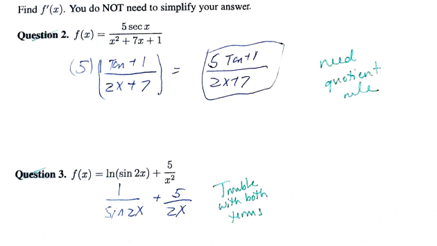 Solved Find f′(x). You do NOT need to simplify your answer. | Chegg.com