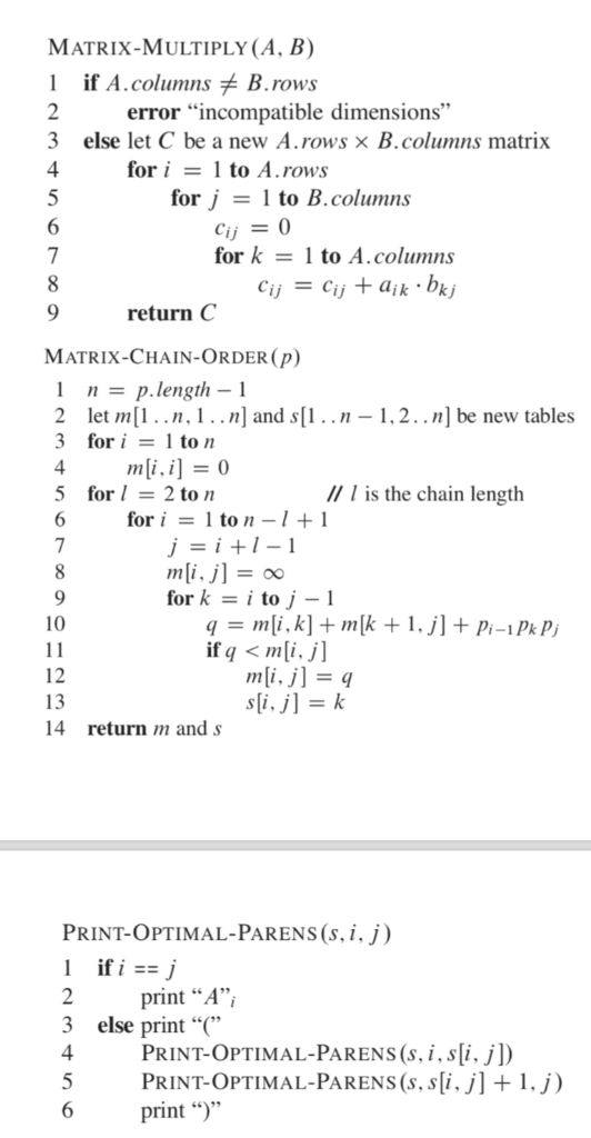 Solved Use the pseudo-code in the book (15.2) in order | Chegg.com