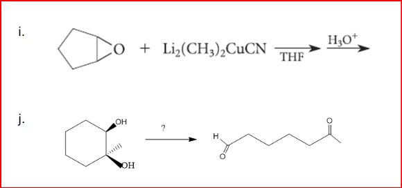 Solved 2. Give the products, or reagents for the following | Chegg.com