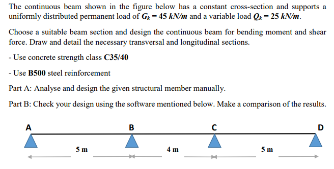 Solved **** We need the answers to be solved with EUROCODE | Chegg.com