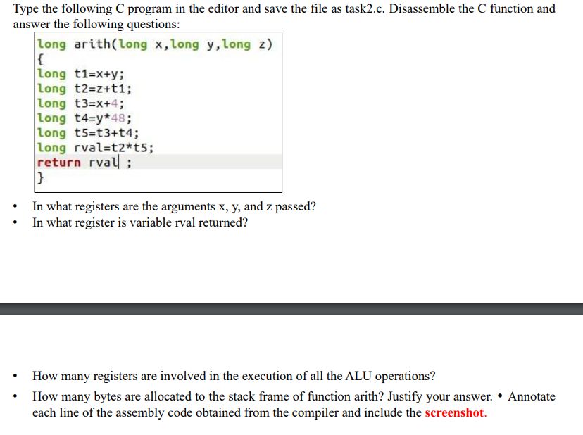 Solved Type the following C ﻿program in the editor and save | Chegg.com