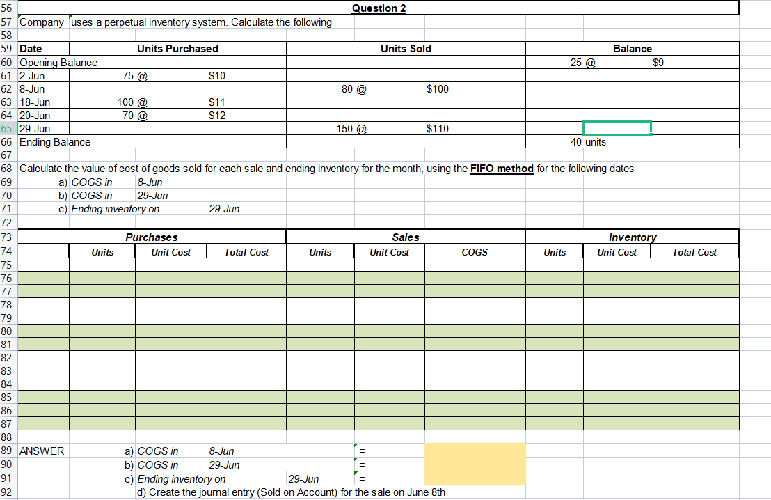 Solved 5 units 1 Company uses a perpetual inventory system. | Chegg.com