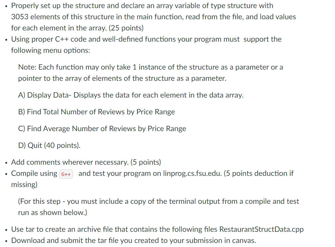 Solved contains data about 3053 Restaurants Each record | Chegg.com