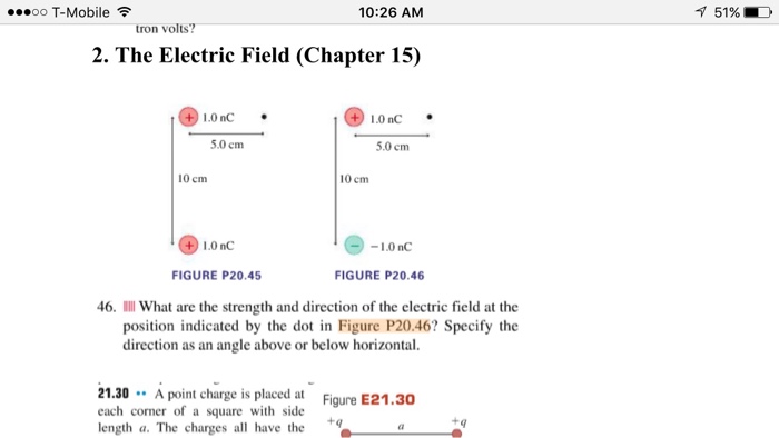 Solved What are the strength and direction of the electric | Chegg.com