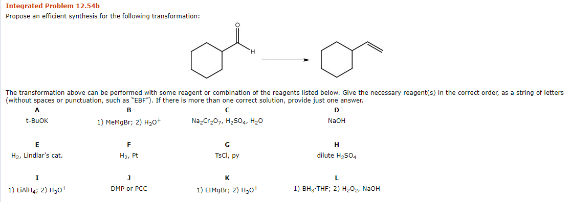Solved Integrated Problem 12.54b Propose an efficient | Chegg.com Solved Integrated Problem 12.54b Propose an efficient | Chegg.com