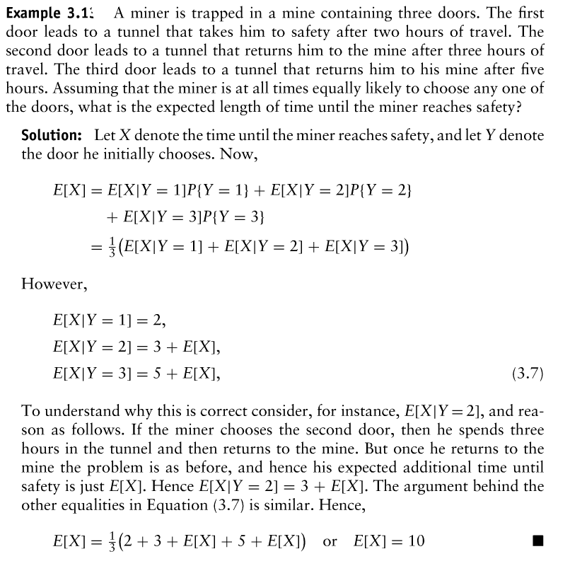 Solved Consider Example 3.12, which refers to a miner | Chegg.com Solved Consider Example 3.12, which refers to a miner | Chegg.com