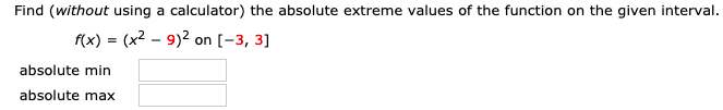 Solved Find (without using a calculator) the absolute | Chegg.com