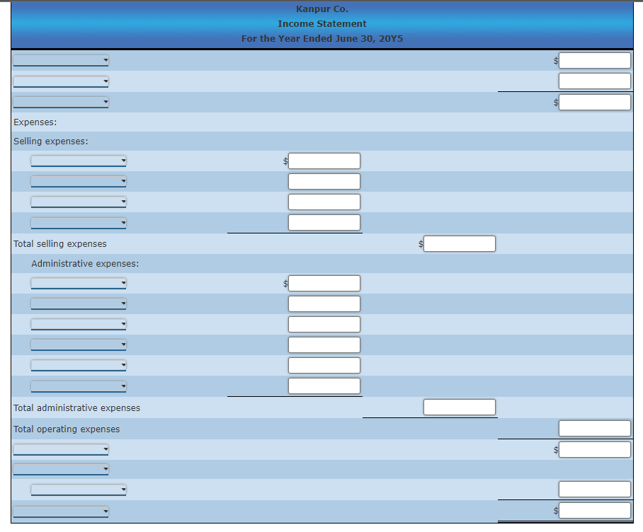 Solved Multiple-Step Income Statement and Balance Sheet The | Chegg.com